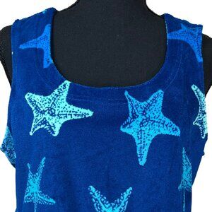 Coral Bay | Swim | Coral Bay Blue Tropical Starfish Terrycloth Swim ...